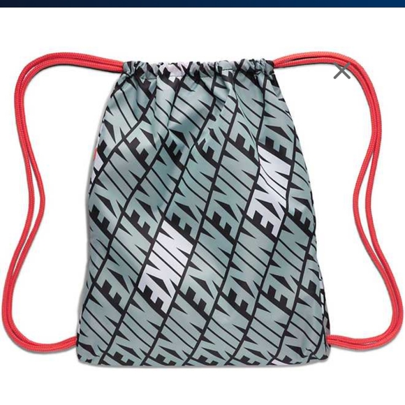 Nike | Bags | Nike Adult Drawstring Backpack All Over Logo | Poshmark